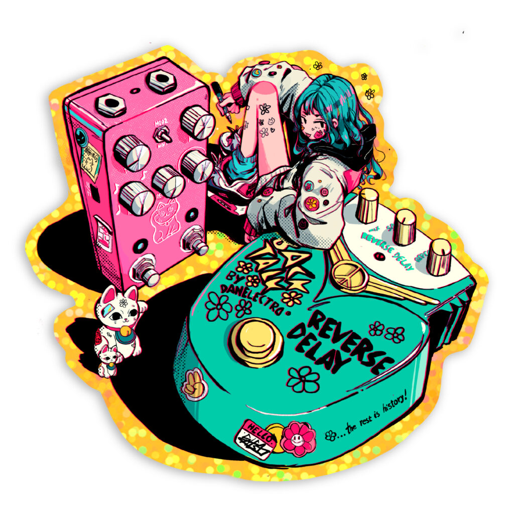 ‘Delay’ Glitter Sticker – && Gallery